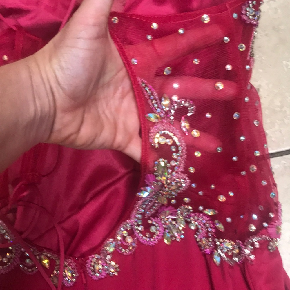 Splash Prom/Mardi Gras Dress (Landa Designs) - Gem